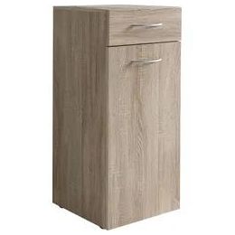 Kombikommode wimex "Multiraumkonzept", braun (eiche s&auml;gerau, nachbildung), B:40cm H:98cm T:40cm, Holzwerkstoff, Spanplatte, Sideboards, Kombikommode, Schubk&auml;sten auf Metallschienen