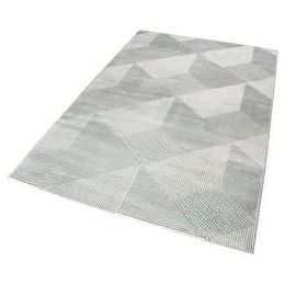 Teppich Esprit "Velvet Groove ESP-8780" Gr. 2, grau, B:80cm H:12mm L:150cm, Kunstfaser, Teppiche, Teppich, Kurzflor, Hoch Tief Struktur, Wohnzimmer, Schlafzimmer