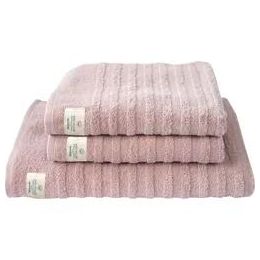 Handtuch Set Dyckhoff "Wecycled", lila (mauve), 3 Stk., Walkfrottier, Walkfrottier, Walkfrottier, Handt&uuml;cher, 2 Handt&uuml;cher (50x100cm), 1 Duschtuch (70x140cm)