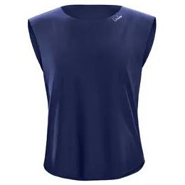 Tanktop WINSHAPE "AET114LS", Damen, Gr. L, blau (dunkelblau), 85% Polyester, 15% Elasthan, Rundhals, Tops Tanktop, Functional Soft and Light