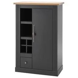 Kommode OTTO HOME "Westminster TOPSELLER", dunkelgrau, wotan eiche, B:80cm H:122cm T:42cm, FSC-zertifizierter Holzwerkstoff, Sideboards, Kommode, Schrank mit praktisch viel Stauraum