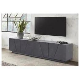 Lowboard Home Affaire "PING", grau (zement), B:162,5cm H:43cm T:44cm, Sideboards, Lowboard, Breite 162,4 cm