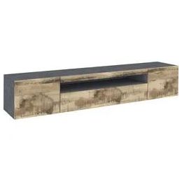 Lowboard Home Affaire "Egypt", beige (zement ahorn), B:200cm H:36,5cm T:40cm, Sideboards, Lowboard, Breite 200 cm