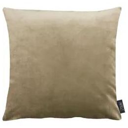 Dekokissen Apelt "Arte" Gr. 1, grau (taupe, unifarben), B:46cm L:46cm, Polyester, Dekokissen_Sitzkissen_Kissenh&uuml;llen, Kissenh&uuml;lle ohne F&uuml;llung, 1 St&uuml;ck