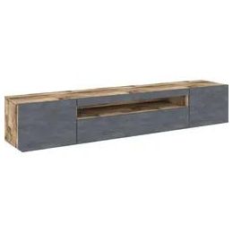 Lowboard Home Affaire "Egypt", beige (ahorn zement), B:200cm H:36,5cm T:40cm, Sideboards, Lowboard, Breite 200 cm