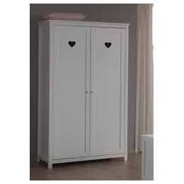 Kleiderschrank Vipack "Amori", wei&szlig;, B:110cm H:190cm T:57cm, FSC-zertifizierter Holzwerkstoff, Schr&auml;nke, Kleiderschrank