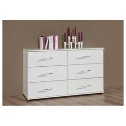 Schubkastenkommode wimex "Anna", wei&szlig;, B:130cm H:82cm T:42cm, Sideboards