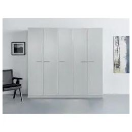 Dreht&uuml;renschrank Rauch "Kleiderschrank Schrank Garderobe TOPSELLER OTELI inkl. Inneneinteilung", grau (seidengrau), B:226cm H:210cm T:54cm, Holzwerkstoff, Schr&auml;nke, Dreht&uuml;renschrank, mit zus&auml;tzlichen Einlegeb&ouml;den, optional mit Spiegel MADE IN GERMANY