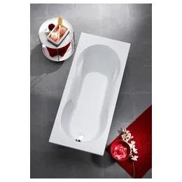 Badewanne Ottofond "Julia", wei&szlig;, B:75cm H:56,5cm L:170cm T:75cm, Sanit&auml;racryl, Badewannen, mit Wannentr&auml;ger und Ablaufgarnitur