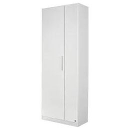 Garderobenschrank Rauch "Garderobe Dreht&uuml;renschrank Kleiderschrank Schrank Mehrzweck MINOSA", wei&szlig; (alpinwei&szlig;, hochglanz wei&szlig;), B:69cm H:197cm T:41cm, Holzwerkstoff, Schr&auml;nke, Garderobenschrank, Breite 69 cm mit ausziehbarer Kleiderstange MADE IN GERMANY