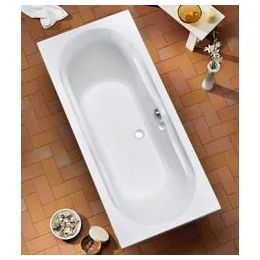 Badewanne Ottofond "Madera", wei&szlig;, B:80cm H:58cm L:180cm T:80cm, Sanit&auml;racryl, Badewannen, mit Wannentr&auml;ger