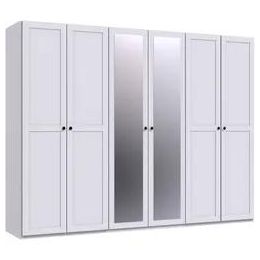 Kleiderschrank wimex "New York mit Spiegelt&uuml;ren", wei&szlig;, B:270cm H:208cm T:58cm, Schr&auml;nke, Kleiderschrank, in 5 Breiten und 2 H&ouml;hen