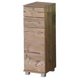 Unterschrank Schildmeyer "Isola", braun (silberfichte), B:30cm H:88,5cm T:32,5cm, FSC-zertifizierter Holzwerkstoff, Schr&auml;nke, Unterschrank