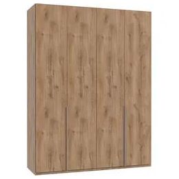 Kleiderschrank wimex "New York", braun (plankeneichefarben), B:180cm H:236cm T:58cm, Schr&auml;nke, Kleiderschrank, in vielen Breiten, 208 oder 236cm hoch
