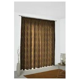 Vorhang WIRTH "Lupara" Gr. 1, orange, B:132cm H:150cm, Jacquard, Obermaterial: 75% Polyester, 25% Baumwolle, Gardinen