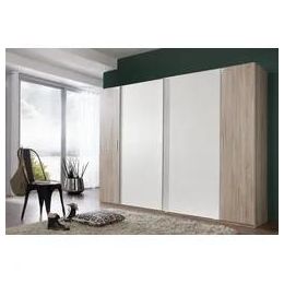 Schwebet&uuml;renschrank wimex "Lotto", wei&szlig; (struktureichefarben hell, wei&szlig;), B:270cm H:210cm T:65cm, Schr&auml;nke, Schwebet&uuml;renschrank