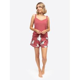 Cyberjammies Shorty 'Joise' Damen Gr&ouml;&szlig;e M bordeaux / schwarz / offwhite Winterkleid
