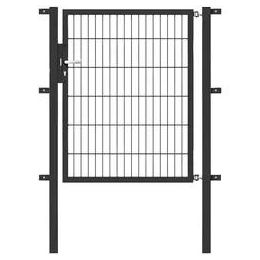 GAH Alberts Zauneinzelt&uuml;r ALBERTS "Flexo", grau (anthrazit), B:100cm H:120cm, Stahl, Tore, 100 cm Breite, in versch. H&ouml;hen