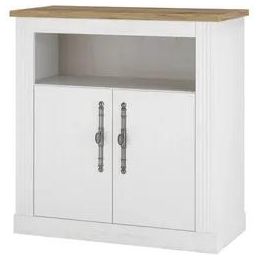 Kommode OTTO HOME "WESTMINSTER", wei&szlig; (pinie wei&szlig;, wotan eiche), B:92cm H:95cm T:45cm, Sideboards, Kommode, im romantischen Landhausstil
