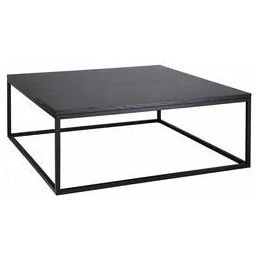Couchtisch Home Affaire "Voorst", schwarz, B:100cm H:37cm T:100cm, Tische, Couchtisch, aus massiver Eiche und Metallgestell