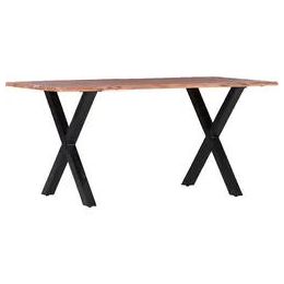 Esstisch GUTMANN FACTORY "Tensio", beige (natur, schwarz, natur), B:160cm H:76cm, Tische, Rechteckiger Esstisch Esstisch Holz-Esstische