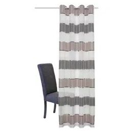 Vorhang Home Wohnideen "DARIAH", grau (stein), B:140cm H:245cm, Polyester, Gardinen, HxB: 245x140, blickdicht