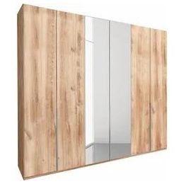 Kleiderschrank wimex "New York", braun (plankeneichefarben), B:270cm H:236cm T:58cm, Schr&auml;nke, Kleiderschrank Dreht&uuml;renschrank, INKLUSIVE Schubladeneinsatz und Einlegeb&ouml;den