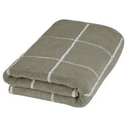 Duschtuch Ross "Cashmere &Uuml;berkaro", grau (flanell), B:75cm L:140cm, Frottier, Baumwolle, Handt&uuml;cher, 100% Baumwolle, kariert, in modischen Karo Farben