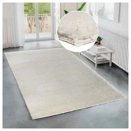 Hochflor-Teppich Bruno Banani "Shaggy Soft" Gr. 4, beige (creme), B:160cm H:30mm L:230cm, Kunstfaser, Teppiche, gewebt, Uni Farben, besonders weich und kuschelig, Kundenliebling