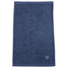 G&auml;stehandt&uuml;cher Ross "Vita", blau (denim), B:30cm L:50cm, Frottier, Obermaterial: 100% Baumwolle, Handt&uuml;cher, Bestickung Ross-Emblem