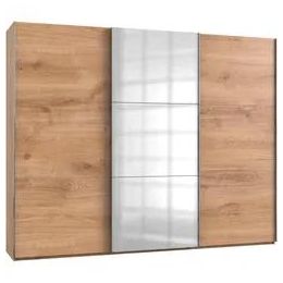 Schwebet&uuml;renschrank wimex "Level by fresh to go", braun (plankeneichefarben), B:300cm H:236cm T:65cm, Schr&auml;nke, Schwebet&uuml;renschrank