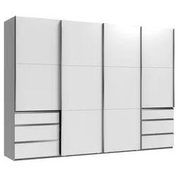 Schwebet&uuml;renschrank wimex "Level by fresh to go", wei&szlig;, B:300cm H:216cm T:65cm, Schr&auml;nke, Schwebet&uuml;renschrank, mit Synchron&ouml;ffnung