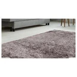 Hochflor-Teppich Kayoom "Diamond 700", beige (champagner), B:80cm H:45mm L:150cm, Kunstfaser, Teppiche, weiche Microfaser, Langflor, Shaggy, Melange, Wohnzimmer