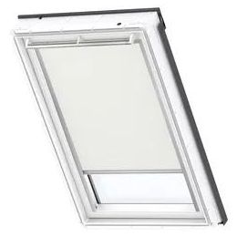 Verdunklungsrollo Velux "DKL SK08 1085S", beige (hellbeige), SK08, Aluminium, Polyester, Rollos, Verdunklungsrollo, alufarbene F&uuml;hrungsschienen & Griffleiste