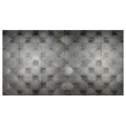Fototapete ARCHITECTS PAPER "Atelier 47 Cushion Artwork 1", grau (dunkelgrau, hellgrau), B:5m L:2,7m, Vlies, Tapeten, Vlies, Wand, Schr&auml;ge, Decke