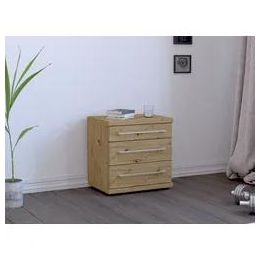 Nachtkonsole Wiemann "Mainau", braun (bianco, eiche, nachbildung), B:50cm H:52cm T:36cm, Holzwerkstoff, Sideboards, Nachtkonsole, vormontiert