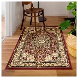 Teppich LUXOR living "Kendra" Gr. 6, rot, B:200cm H:9mm L:285cm, Kunstfaser, Teppiche, Teppich, Orient-Optik, Wohnzimmer