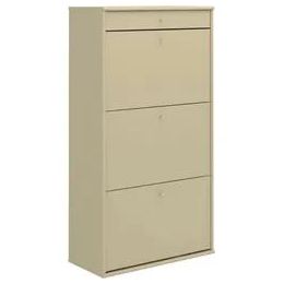 Schuhkipper HAMMEL FURNITURE "Mistral Schuhschrank, Schuhkommode, Schuhaufbewahrung", beige, B:70cm H:128cm T:32,5cm, Holzwerkstoff, Sideboards, mit drei Schubladen f&uuml;r Schuhe, B: 70 cm, anpassungsbar Designm&ouml;bel