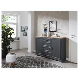Kommode Innostyle "Jasmin", grau (graphit), B:165cm H:102cm T:41cm, FSC-zertifizierter Holzwerkstoff, Holzwerkstoff, Sideboards, Kommode, Breite 165 cm