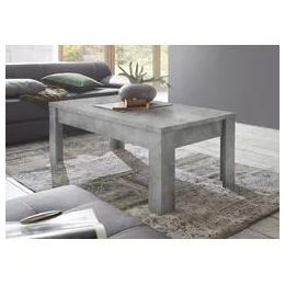 Couchtisch Home Affaire "Dama 122 x 65 cm, Wohnzimmertisch mit Winkelfu&szlig;", grau (beton, optik), B:122cm H:45cm T:65cm, Tische, Couchtisch, Sofatisch, rechteckig, Tischplattenst&auml;rke 22 mm