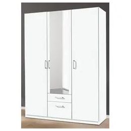 Kleiderschrank Priess "Bilbao", wei&szlig;, B:140cm H:193cm T:54cm, Holzwerkstoff, Schr&auml;nke, Kleiderschrank, T&uuml;ranschlag links oder rechts