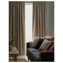 Vorhang WIRTH "Dim out" Gr. 3, beige, B:145cm H:220cm, Polyester, Gardinen