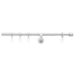 Gardinenstange Indeko "Andrax" Gr. 2, wei&szlig;, &Oslash;:20mm, Aluminium, Gardinenstangen, stufenlos verstellbare Teleskopstange