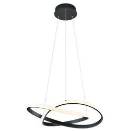 Trio REALITY LEUCHTEN LED Pendelleuchte "Mira", schwarz, 1, &Oslash; 60cm H: 150cm, 1 Stk., Leuchten, H&auml;ngeleuchte, Switch Dimmer, H&auml;ngeleuchte Pendelleuchte