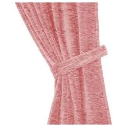 Raffhalter WIRTH "Thermo-Chenille 288g/m2" Gr. 1, rosa, B:60cm H:6cm, Polyacryl, Raffhalter, 2-er Set