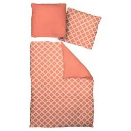 Bettw&auml;sche ADAM "Maroccan Shiraz light", orange, B/L: 135cm x 200cm, 1 Stk., 1 Stk., Renforc&eacute;, B/L: 80cm x 80cm, 2 Stk., Renforc&eacute;, Obermaterial: 100% Baumwolle, Bettw&auml;sche, Bettw&auml;sche, aus 100 % Bio-Baumwolle, 2 teilig - Bettw&auml;sche Set