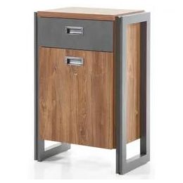 Kommode Home Affaire "Detroit", braun (braun, schieferfarben), B:54cm H:35cm T:81cm, Sideboards, Kommode, Breite ca. 54 cm