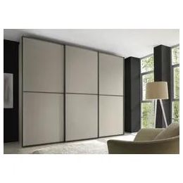Schwebet&uuml;renschrank STAUD "Sinfonie Plus, edles Design in hochwertiger Qualit&auml;t, Made in Germany", beige (sand), B:249cm H:222cm T:68cm, Holzwerkstoff, Schr&auml;nke, Schwebet&uuml;renschrank, Mit vier verschiedenen Ausstattungsvarianten