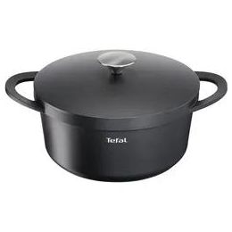 Schmortopf Tefal "Trattoria Br&auml;ter mit Deckel", schwarz, &Oslash;:24cm, T&ouml;pfe, Antihaftversiegelung, f&uuml;r alle Herdarten geeignet, Induktion, E21844
