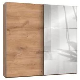 Schwebet&uuml;renschrank wimex "Level by fresh to go", braun (plankeneichefarben), B:250cm H:236cm T:65cm, Schr&auml;nke, Schwebet&uuml;renschrank
